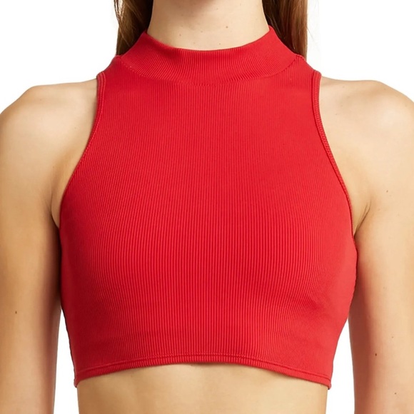 ALO Yoga | Tops | Alo Yoga Goddess Rib Cropped Dynamite Tank Top Size ...